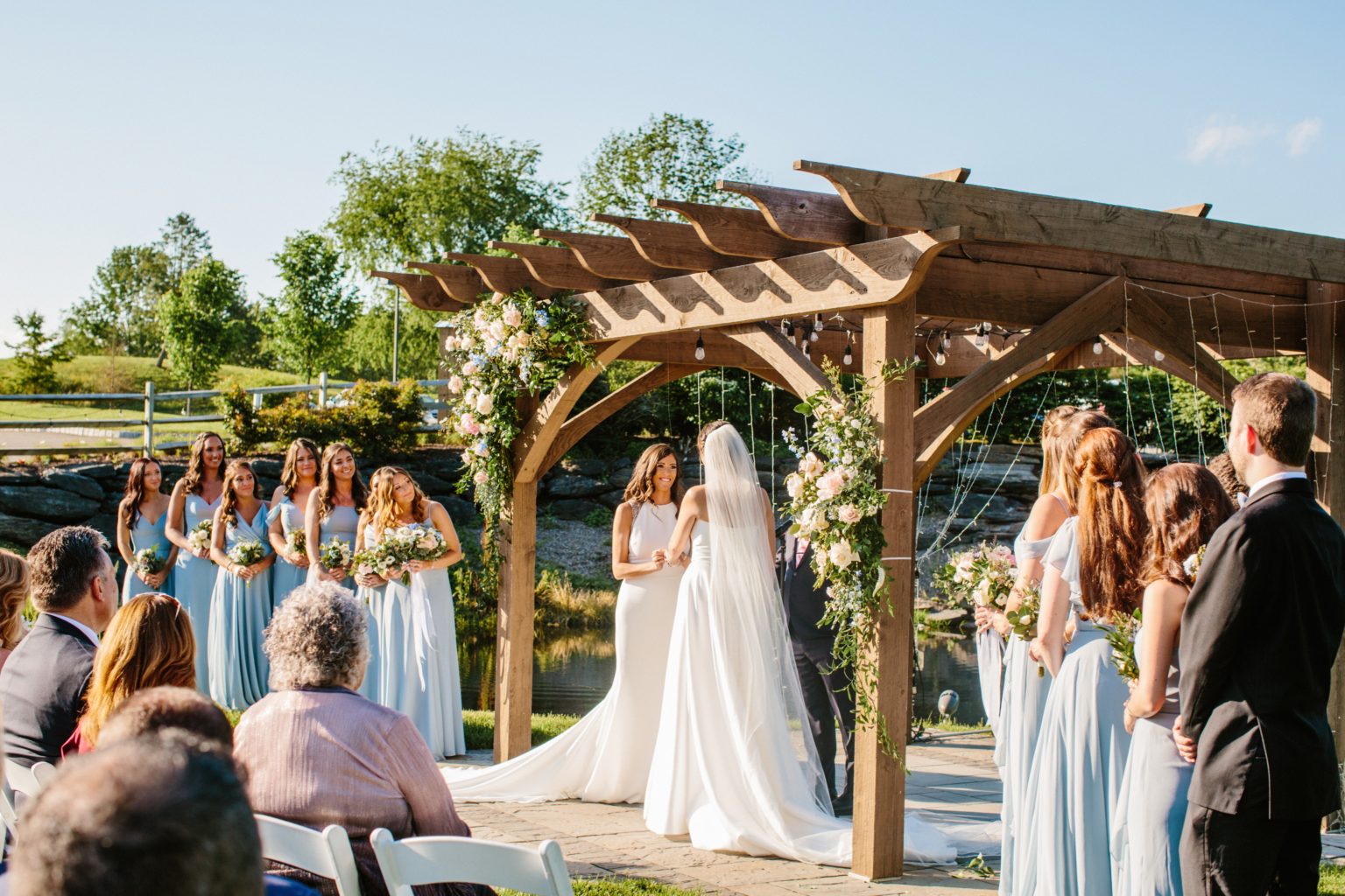 Spring Wedding at Bear Brook Valley | The Sammys - thistlebeetheflorist.com