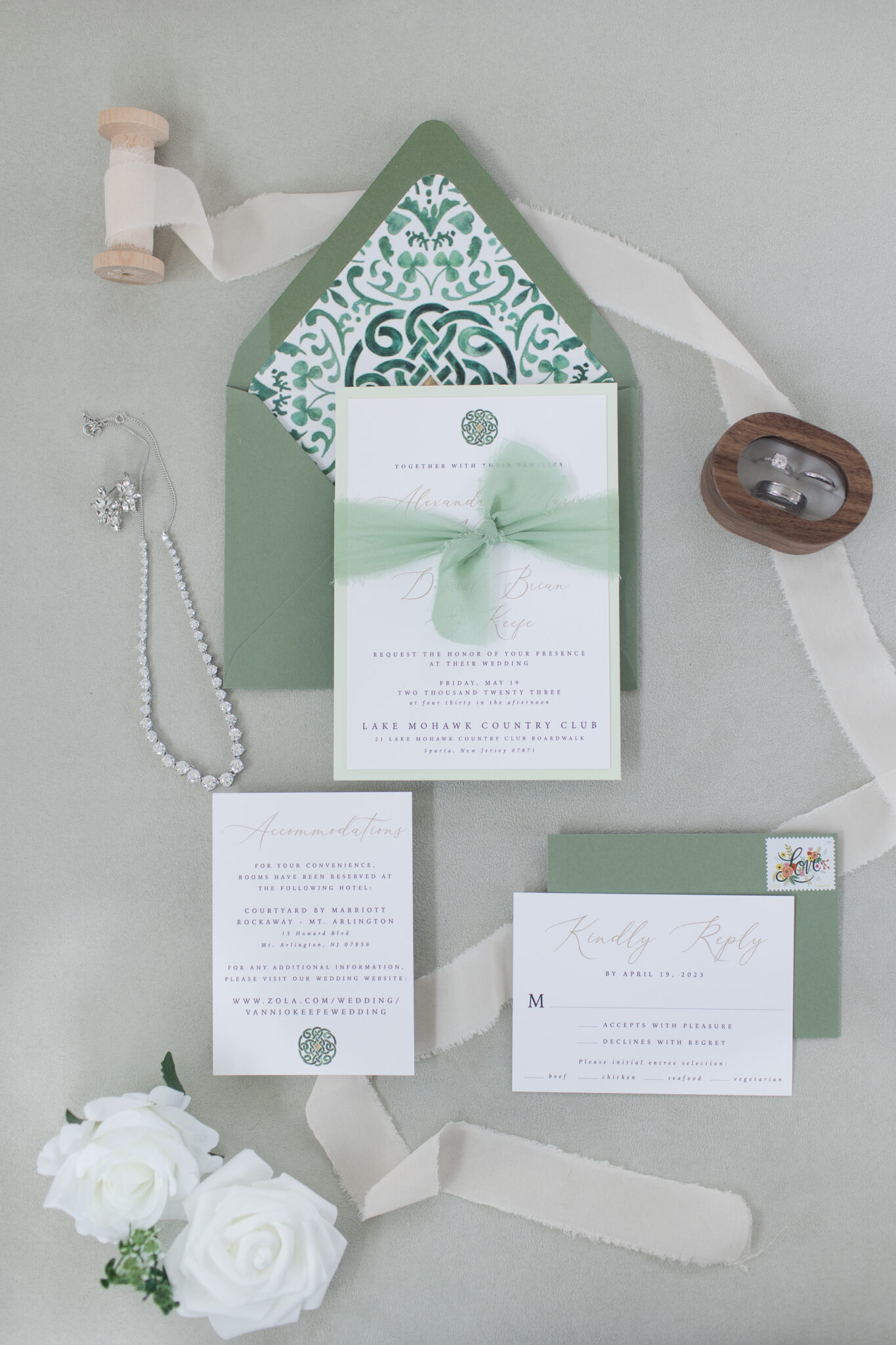 Spring Wedding at Lake Mohawk Country Club | Alexa & Dan ...