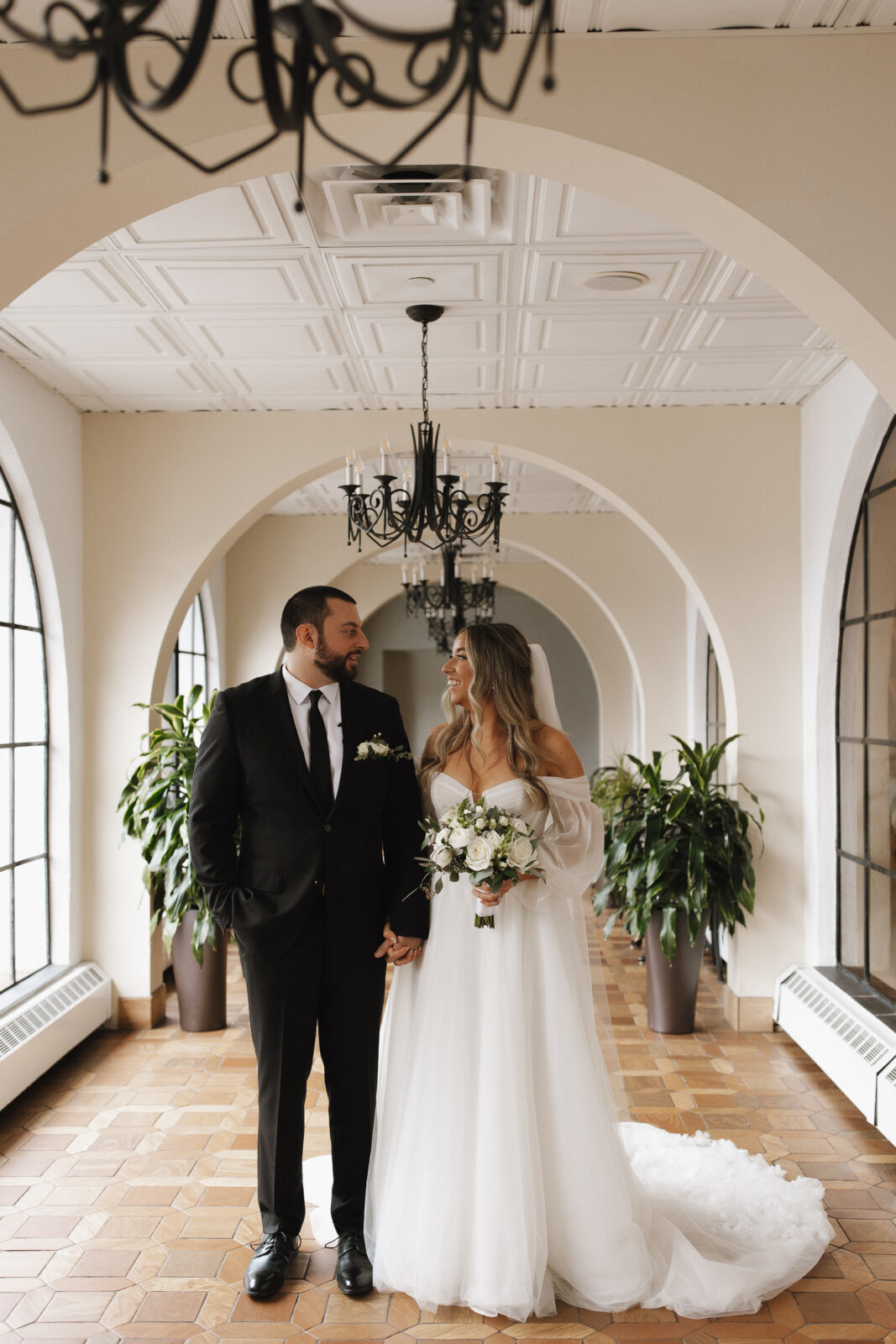 Winter Wedding at The Refinery | Haylee & Scott - thistlebeetheflorist.com